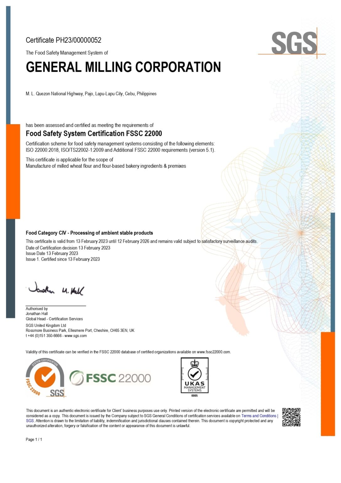 Achieves FSSC 22000 version 5.1 Certification - GMC